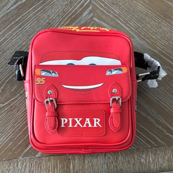 Pixar | Bags | Pixar Lightning Mcqueen Cars Red Crossbody Bag | Poshmark